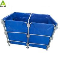 China High Quality Plastic Pvc Collapsible Round Frame Fish Tank Customized Shrimp Breeding Tank Pvc Frame Water Tank for sale