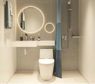 China China SMC Bathroom Pod Factory Waterproof Integrated Design Quick Install Leak-proof for sale