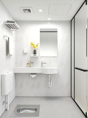 China SMC One-Piece Squat Toilet Bathroom Suite: Long-Lasting Waterproofing and Mildew Resistance, Easy Installation for sale