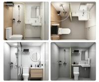 China Anti Aging Prefab Bathroom Shower Heat Resistant Prefab Bathroom Kits Corrosion Resistant for sale