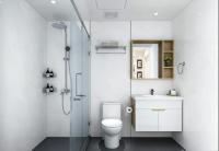 China Waterproof Bathroom Shower Panel Impact Resistant Prefab Shower Room Scratch Resistant for sale