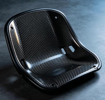 China High Strength Carbon Fiber Sheets Custom Shape Seat Back Panels Lightweight for sale