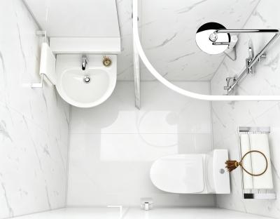China Fire Retardant Modular Toilet Units Eco Friendly Pre Fab Shower Units Seamless for sale