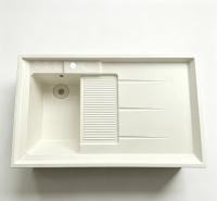 China SMC One Piece Wash Basin Wall Mounted Laundry Wash Basin Non Toxic for sale