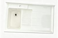 China One Piece Molding SMC Basin Corrosion Moisture Resistant Fiberglass Laundry Sink For Balcony for sale