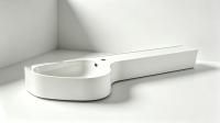 China Eco Friendly Teardrop Sink Odorless One Piece Bathroom Sink Waterproof Corrosion Resistant for sale