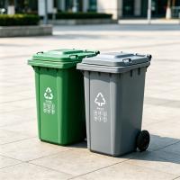 China SMC Sanitation Trash Cans Molded Sanitation Garbage Bin Aging Resistant for sale