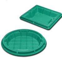 China SMC Recessed Grass Manhole Cover Waterproof Invisible Manhole Cover Customizable for sale