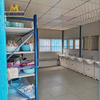 China Two Story K-Type Prefab House Portable Dormitory 634 sqm Fireproof Stable Accommodation for sale