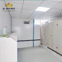 China Temporary Portable Toilet Cabin Single Roof Steel Structure 59.62 sqm Modular Design for sale