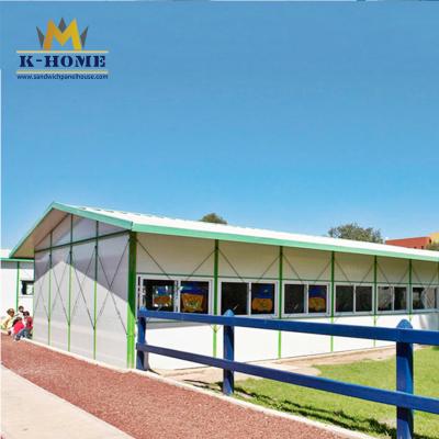 China Single Story K Type Prefab House Fireproof School Dormitory 317 sqm 14 Rooms for sale
