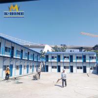 China Prefabricated Sandwich Panel House Light Steel Structure Frame for sale