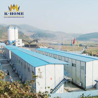 China Fast Built Sandwich Panel Prefab House 174.72 sqm for Africa Refugees Steel Structure for sale