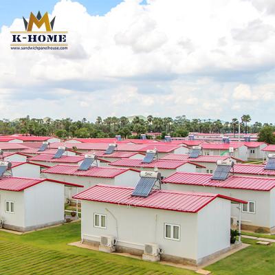 China Rock Wool Sandwich Panel Prefab House Quick Built Movable Prefab Mobile House for sale