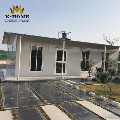 China Prefabricated Rock Wool Sandwich Panel Emergency Shelter House 112sqm 3 Bedrooms for sale