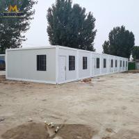China Flat Pack Sandwich Panel Container House 54 sqm Refugee Camp Living Modular Home for sale