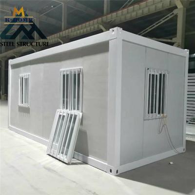 China Heat Insulation Portable Construction Office Sandwich Panel House 72 sqm Fast Assemble for sale
