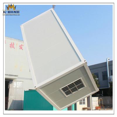 China Mobile Flat Pack Prefab House Quick Assembly White Gray Fire Proof Panel for sale