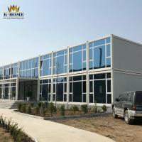 China Lightweight Portable Construction Site Office Modular Container House With Glass Facades for sale