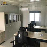 China Prefabricated Portable Container House Flat Pack Steel Frame  Sandwich Panel Container House for sale