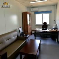 China Heat Insulation Portable Construction Office Sandwich Panel House 72 sqm Fast Assemble for sale