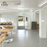 China 20ft Sandwich Panel Modular Container Worker Canteen 75mm Rockwool Insulation for sale