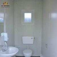 China Rock Wool Sandwich Panel Container House  Emergency Shelter Prefab Modular Homes for sale