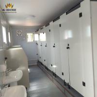 China Prefabricated Public Movable Toilet Cabin 18sqm 8 Person Capacity Easy Assemble Washroom for sale