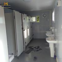 China Movable Portable Toilet Cabin for Military Camps 18 sqm with Exhaust Fan for sale