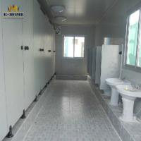 China Prefabricated Temporary Toilet Cabin 36 sqm 25 People Public Use Eco Friendly Portable Bathroom for sale
