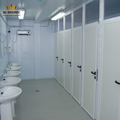 China Prefabricated Temporary Toilet Cabin 36 sqm 25 People Public Use Eco Friendly Portable Bathroom for sale
