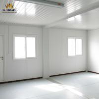 China Tiny Sandwich Panel Container House 35.7m2 Modular Flat Pack Prefab Home for sale