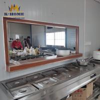 China Light Steel Structure Prefab House 50mm Sandwich Panel Rainproof Construction Site Camp for sale