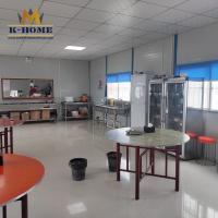 China Color Steel Portable Prefabricated House 50mm Rock Wool Sandwich Panel Temporary Building for sale