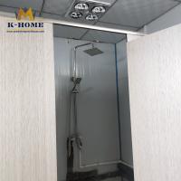 China Light Steel Frame Prefab Modular House for Staff Toilet and Shower 50mm Rock Wool Panel for sale