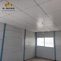 China Sandwich Panel Prefab Camp House 50mm Rock Wool Portable Dormitory Toilet 80 Workers for sale