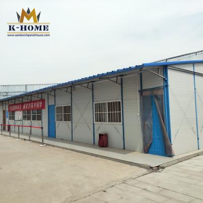 China Temporary Mobile Living Quarters Sanndwich Panel Prefab House for sale