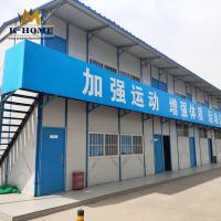 China Rock Wool Sandwich Panel House Two Storey With Dormitory And Office for sale