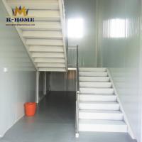China Prefab Modular Container Office with Glass Wall for Construction Site 75mm Rock Wool for sale