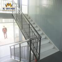 China Prefab Modular Container Office with Glass Wall for Construction Site 75mm Rock Wool for sale
