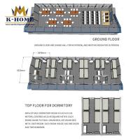 China Waterproof Sandwich Panel Container House Portable Site Prefabricated Building for sale