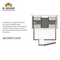 China Portable Prefabricated Office Container  Flat Pack Prefab House Fast Installation for sale
