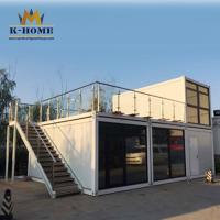 China Portable Prefabricated Office Container  Flat Pack Prefab House Fast Installation for sale