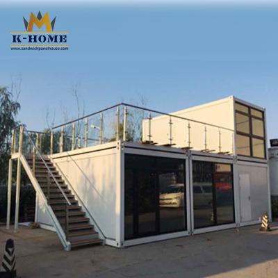 China Portable Prefabricated Office Container  Flat Pack Prefab House Fast Installation for sale