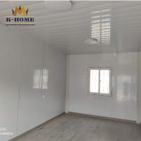 China Heat Insulation Modular Container House Portable 50mm Rock Wool Sandwich Panel for sale