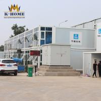 China Temporary  Prefabricated Sandwich Panel Container House Apartment For Refugees for sale