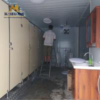 China Prefab Modular Container Home 20ft Steel Structure Sandwich Panel House for Workers Camp for sale