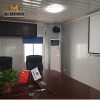 China 20ft Steel Structure Prefabricated Container Home with Heat Insulation Sandwich Panel for sale