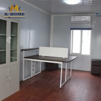 China Movable Prefab Modular Container House 2.3mm Steel Frame for Temporary Construction for sale