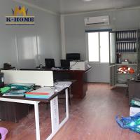 China Heat Insulation Portable Construction Office Sandwich Panel House 72 sqm Fast Assemble for sale